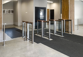 ST-01 Speed gate with a built-in card capture reader | PERCo