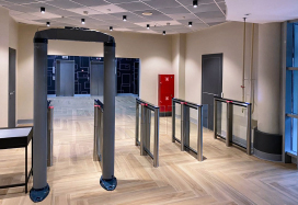 ST-01 Speed gate with a built-in card capture reader | PERCo