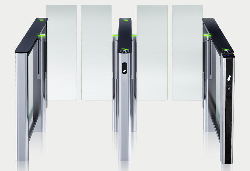 ST-01 Speed gate with built-in card capture reader | PERCo